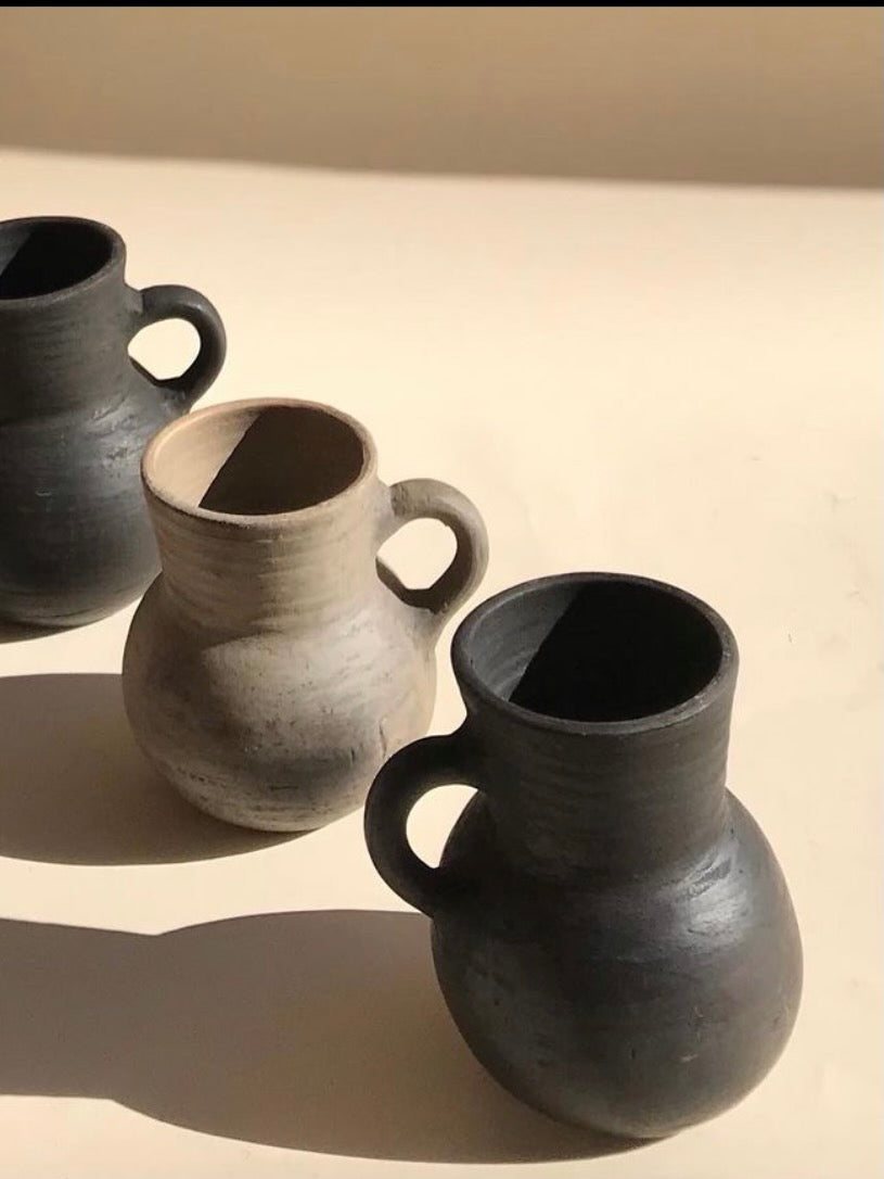 Black Clay Pitcher – Nomad Chic