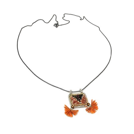 Piñata Silk & Leather Necklace – Nomad Chic